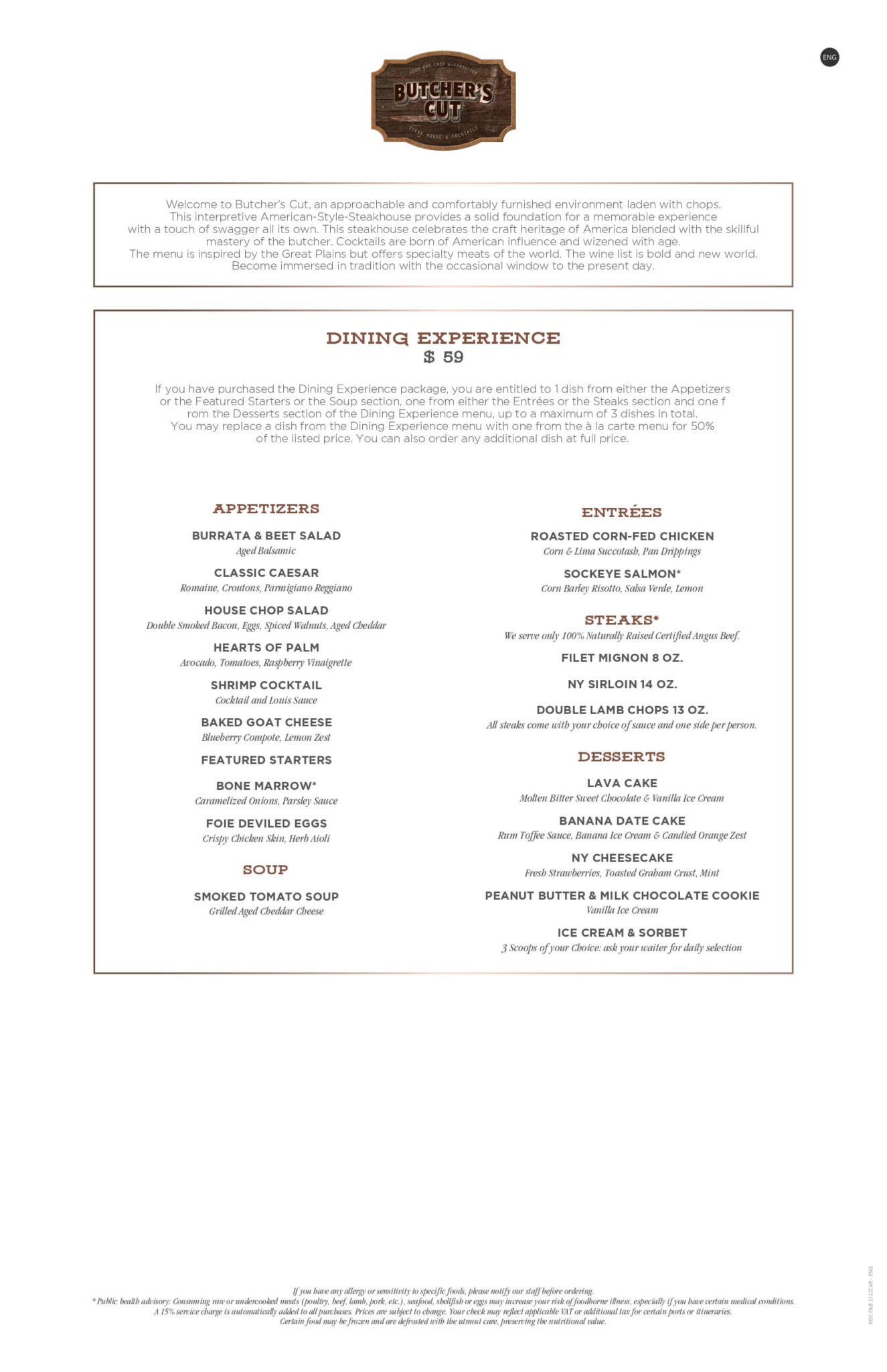 All MSC Cruises Menus: Photos and PDFs! - Cruise with Leo