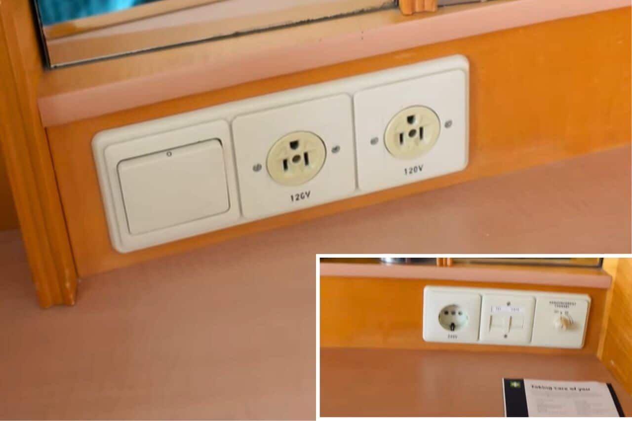 Electrical plug sockets on Royal Caribbean (list for every ship ...