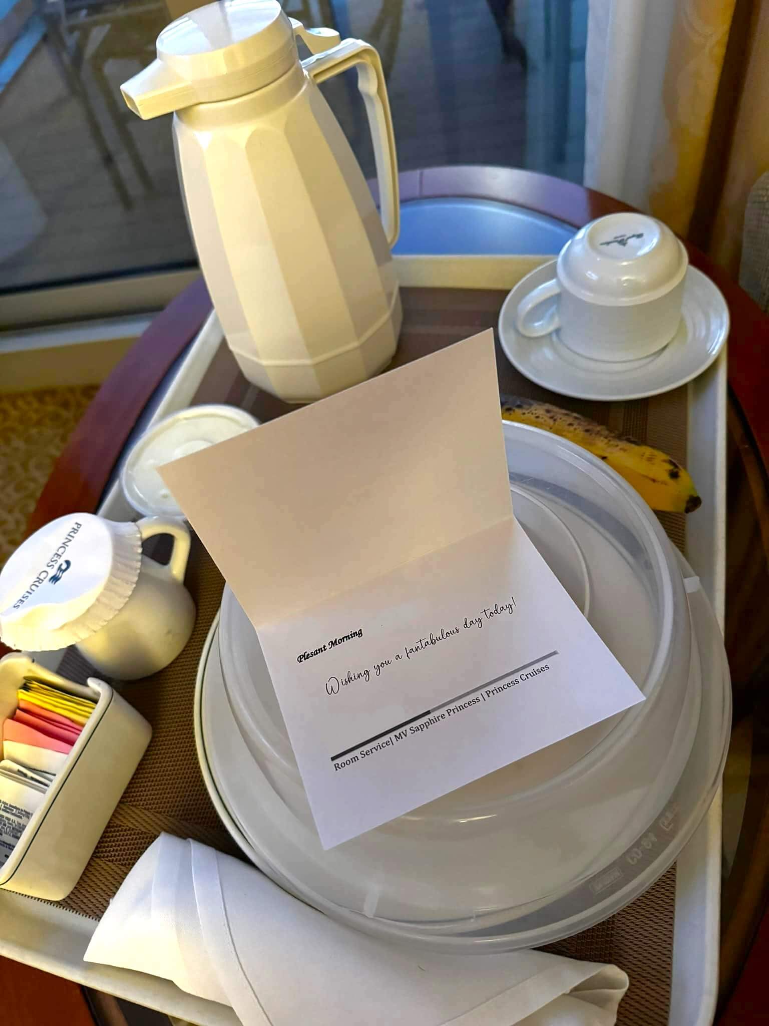 Princess Cruises Room Service Full Menu with Prices (2025) - Cruise ...